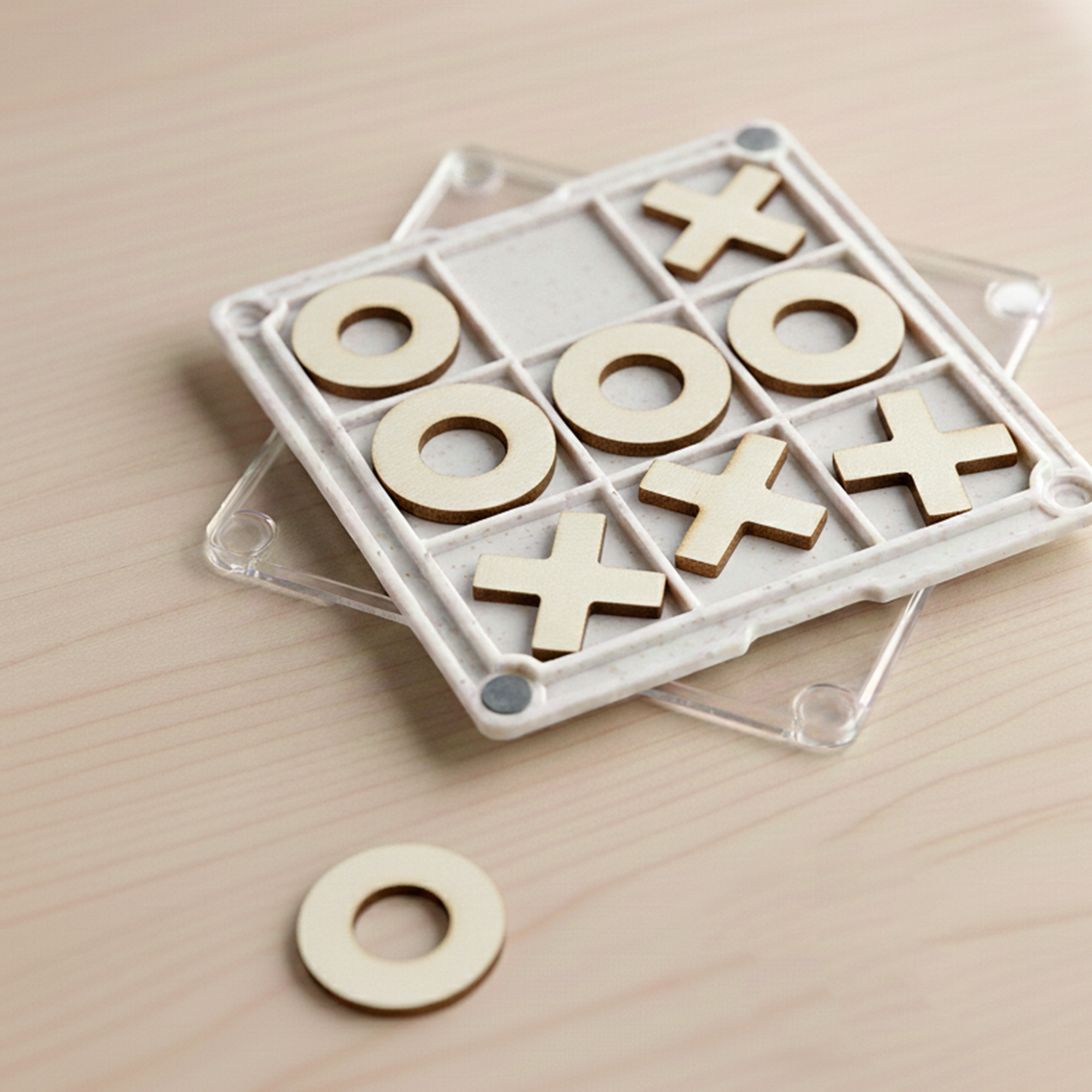 Tic Tac Toe Board Game Coaster – Dex Collection